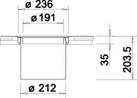 Blanco Solon 512471 munkalapszintbe építhető selyemfényű rozsdamentes ...